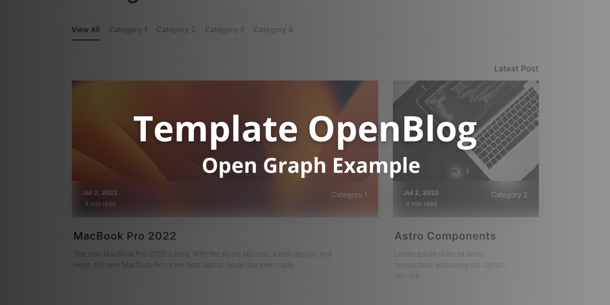 Category 1 Astro Theme Openblog